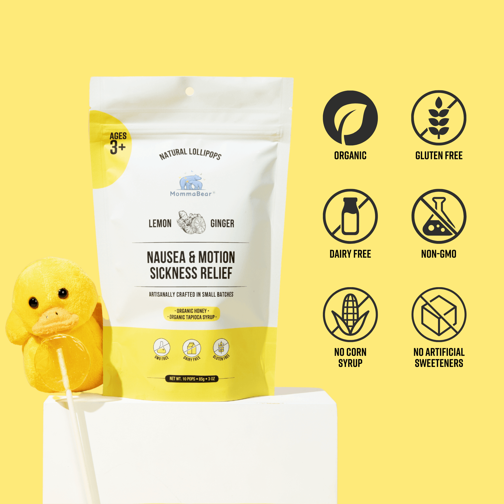 Buy Nausea Lollipops from MommaBear Organics